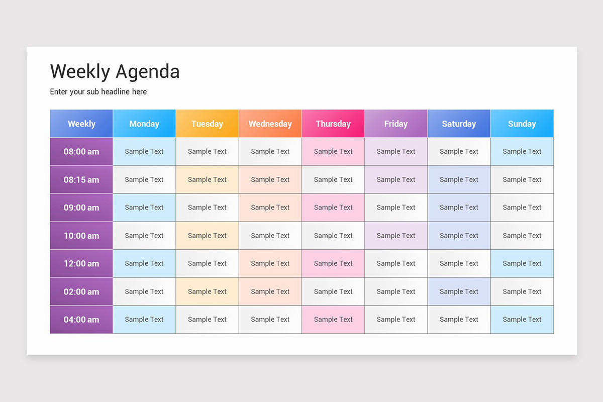 One Month Plan Google Slides Template | Nulivo Market