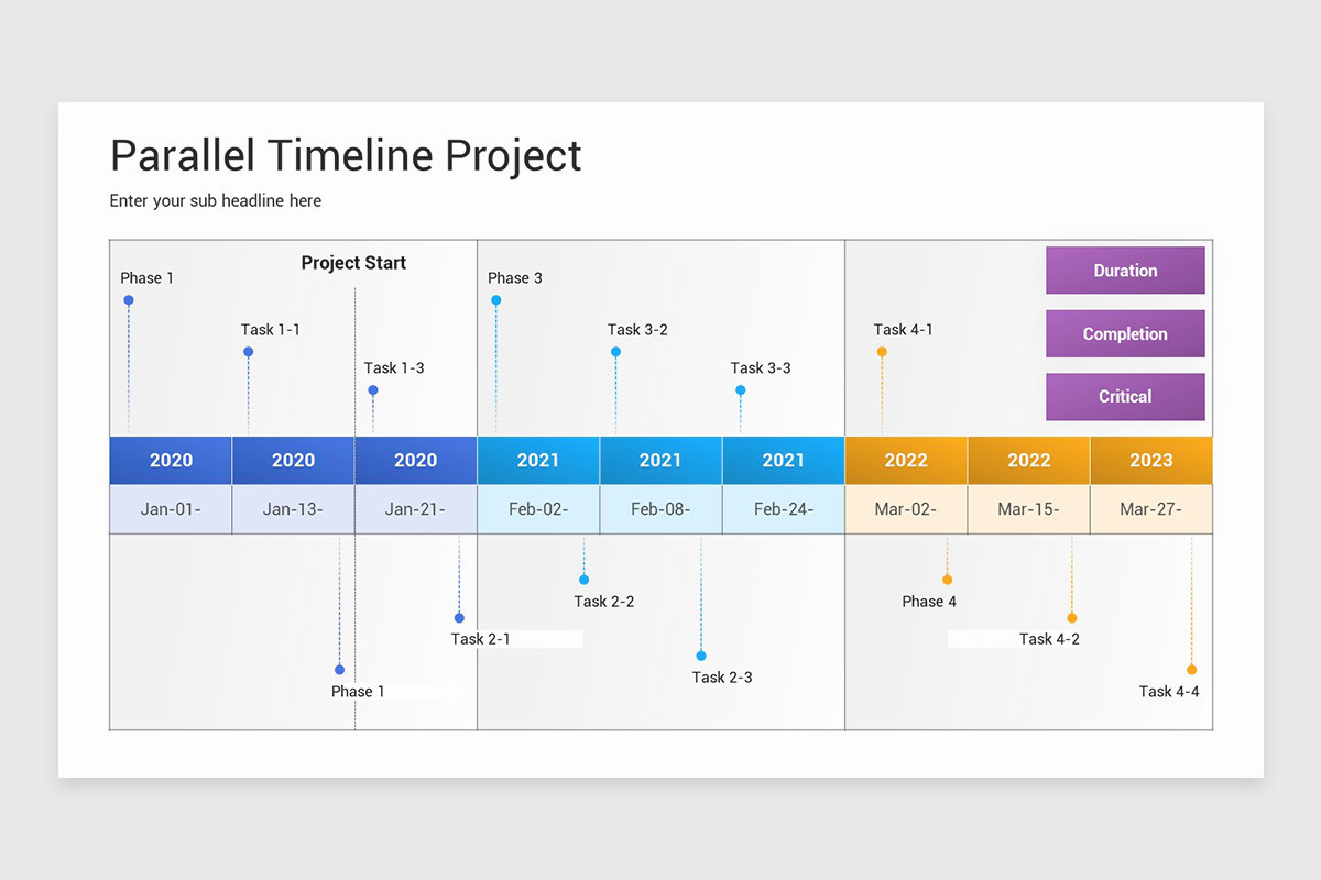 Parallel Timeline PowerPoint Template | Nulivo Market