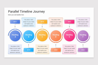 Parallel Timeline PowerPoint Template | Nulivo Market
