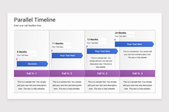 Parallel Timeline Google Slides Template | Nulivo Market