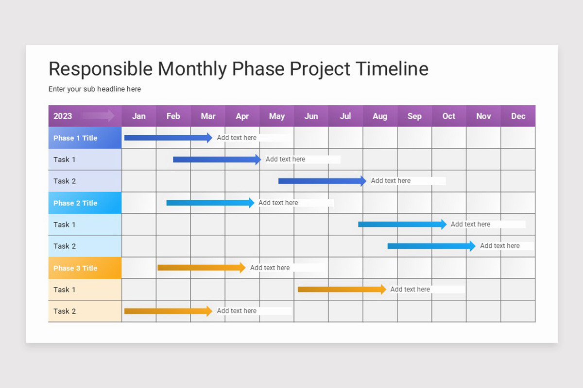 Responsible Timeline PowerPoint Template | Nulivo Market