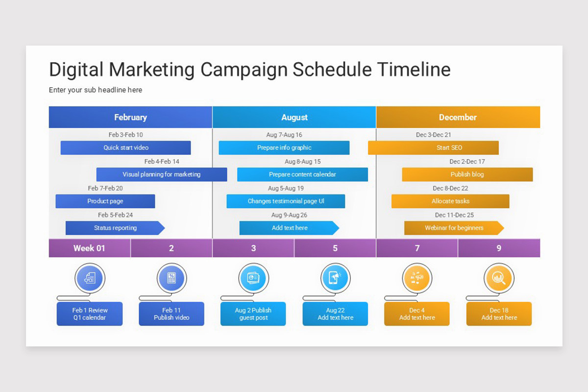 Schedule Timeline Keynote Template | Nulivo Market