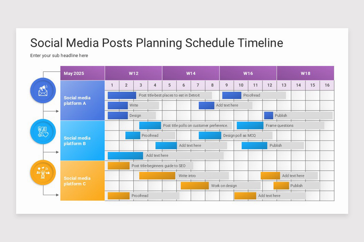Schedule Timeline Google Slides Template | Nulivo Market