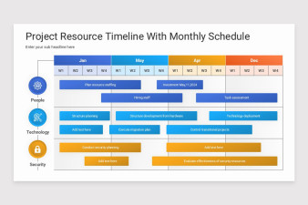 Schedule Timeline PowerPoint Template | Nulivo Market