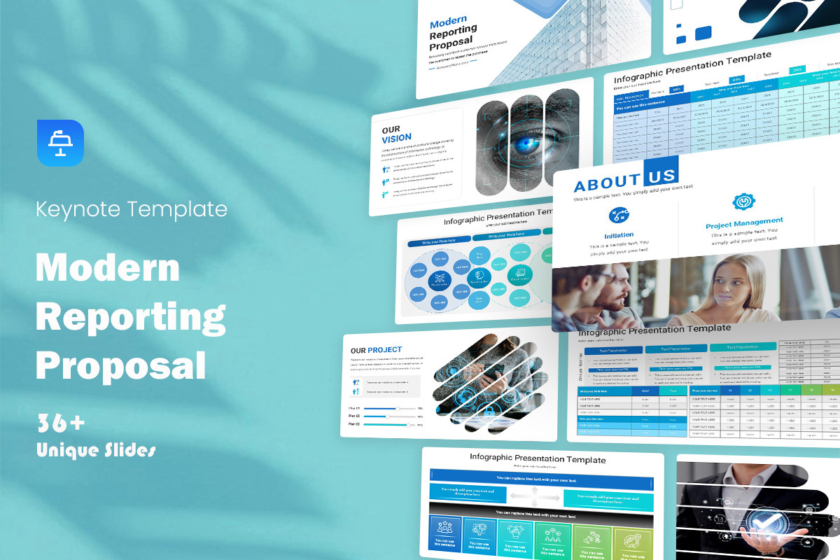 Modern Reporting Proposal Keynote Template | Nulivo Market