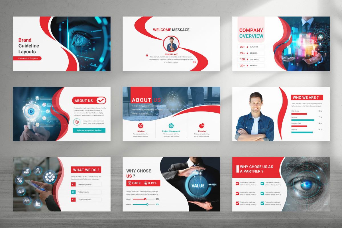 Brand Guideline Layouts PowerPoint Template | Nulivo Market