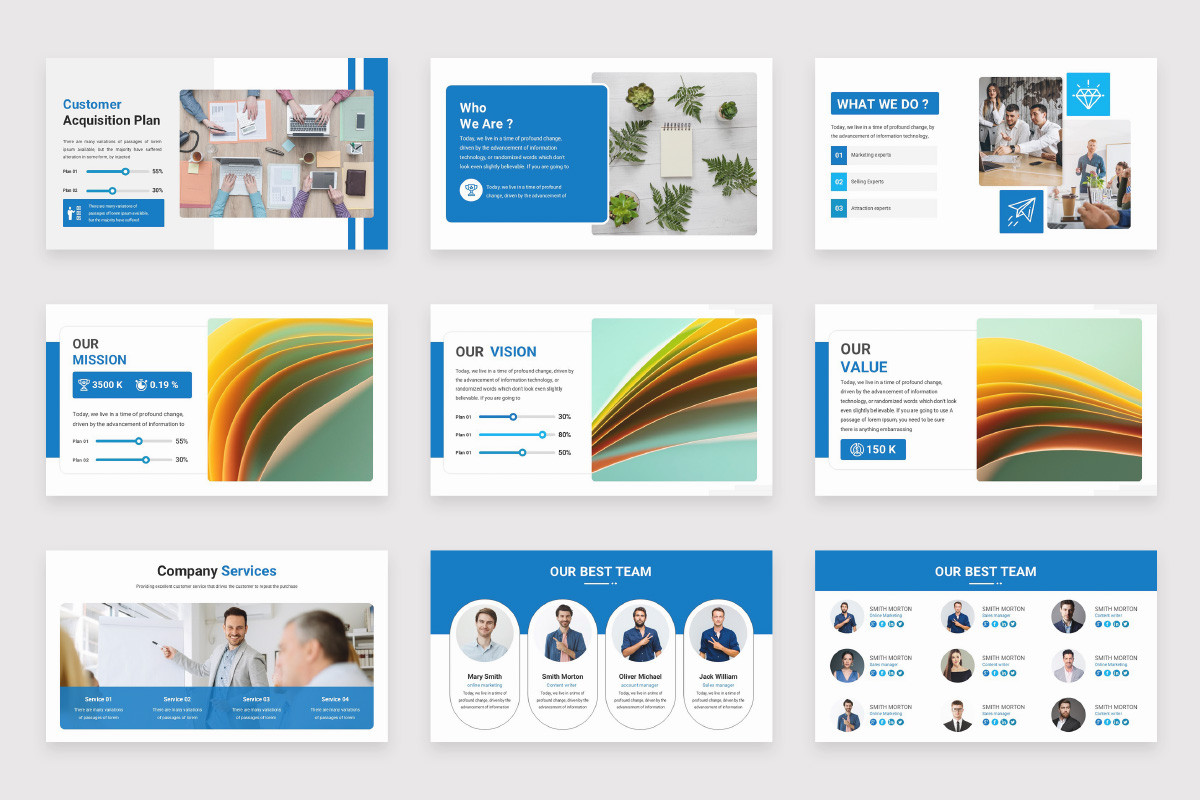 Customer Acquisition Plan Google Slides Template | Nulivo Market