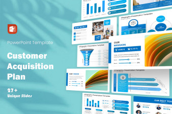 Customer Acquisition Plan PowerPoint Template | Nulivo Market