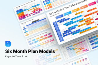 Six Month Plan Models Keynote Template | Nulivo Market