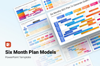 Six Month Plan Models PowerPoint Template | Nulivo Market