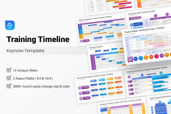 Training Timeline Keynote Presentation Template | Nulivo Market