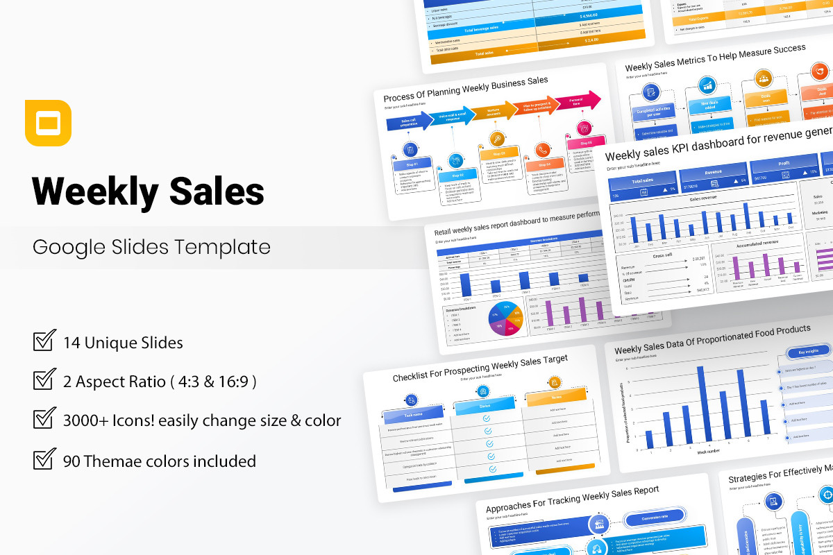 Weekly Sales Google Slides Template | Nulivo Market