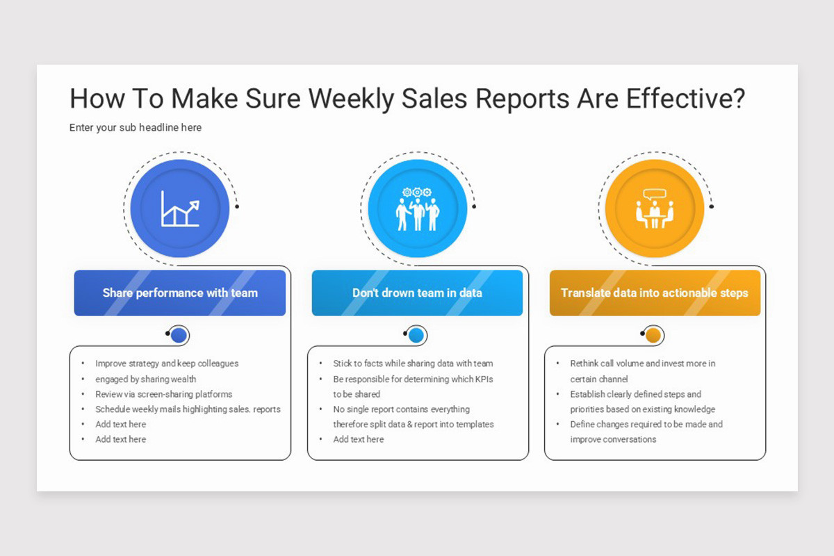 Weekly Sales PowerPoint Template | Nulivo Market