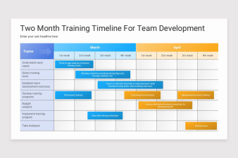 Two Month Timeline PowerPoint Template | Nulivo Market
