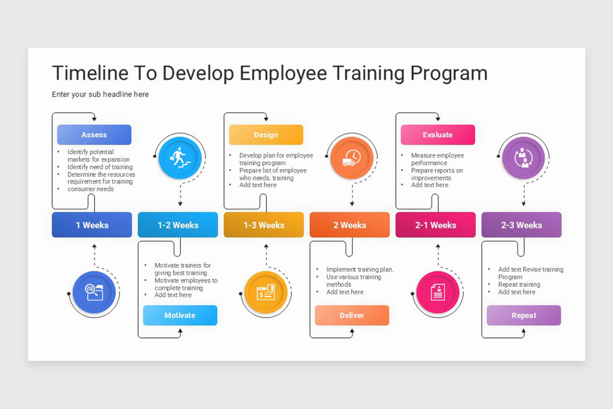 Weekly Timeline Keynote Template | Nulivo Market