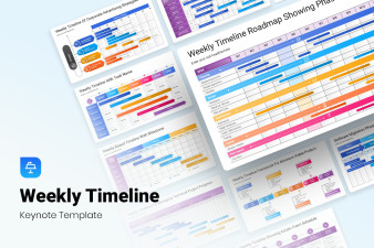 Weekly Timeline Keynote Template | Nulivo Market