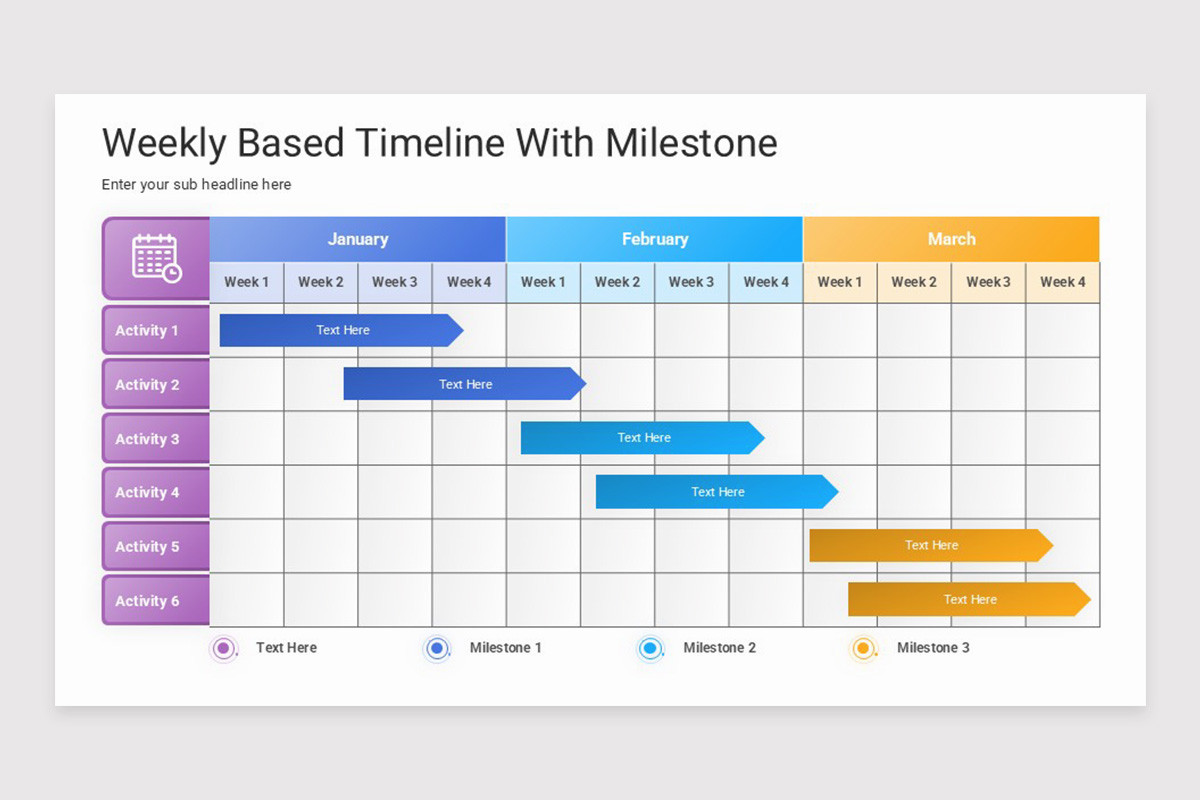 Weekly Timeline Google Slides Template | Nulivo Market