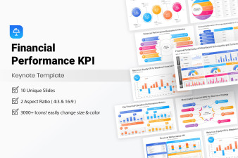 Financial Performance KPI Keynote Template | Nulivo Market