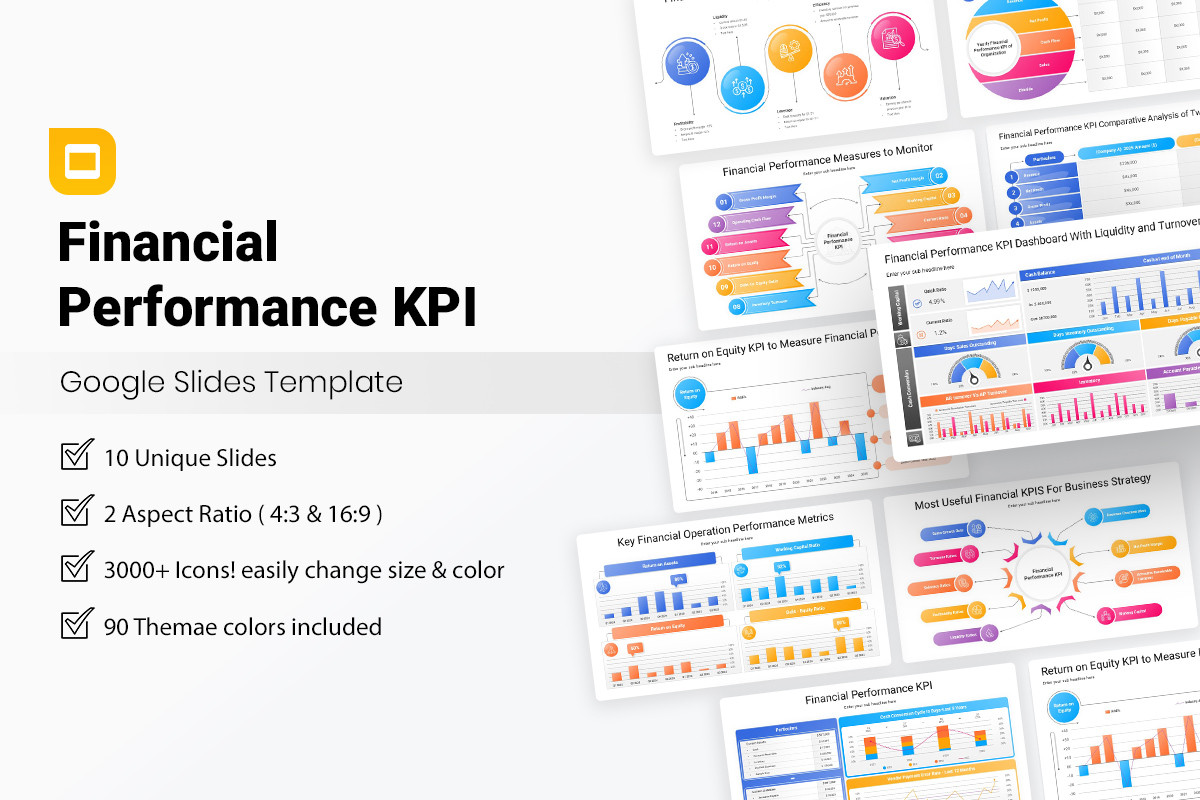 Financial Performance KPI Google Slides Template | Nulivo Market