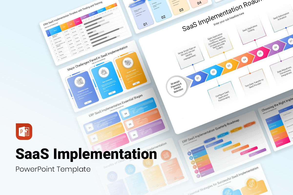 SaaS Implementation PowerPoint Template | Nulivo Market