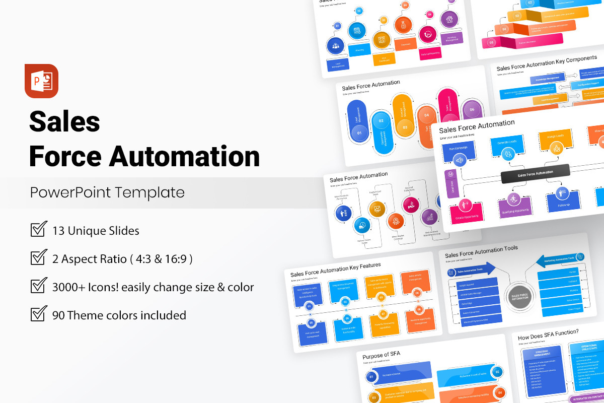 Sales Force Automation PowerPoint Template | Nulivo Market