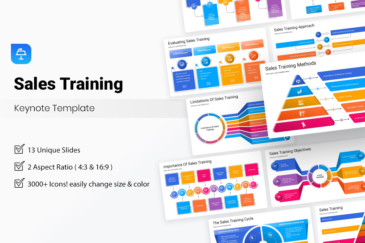 Sales Training Keynote Presentation Template | Nulivo Market