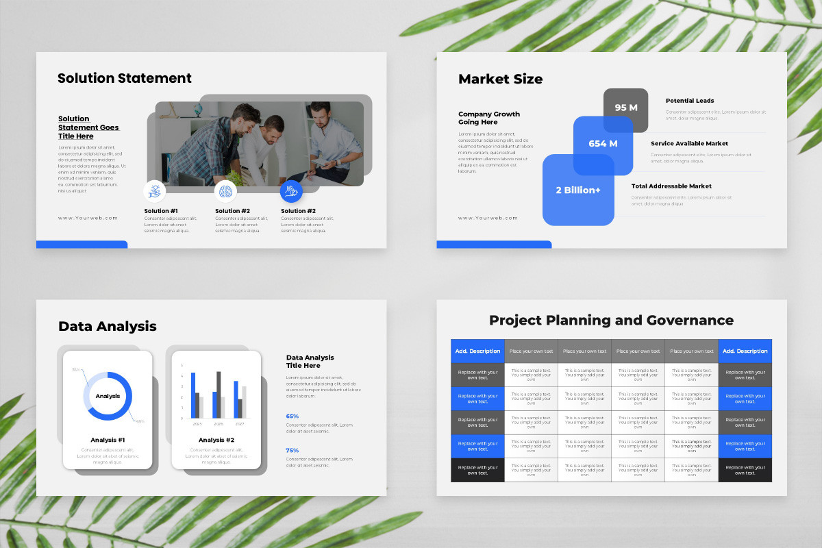 Project Planning and Governance PowerPoint Template | Nulivo Market