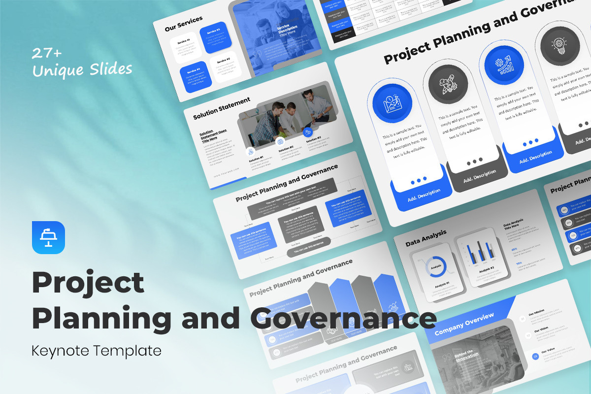 Project Planning and Governance Keynote Template | Nulivo Market
