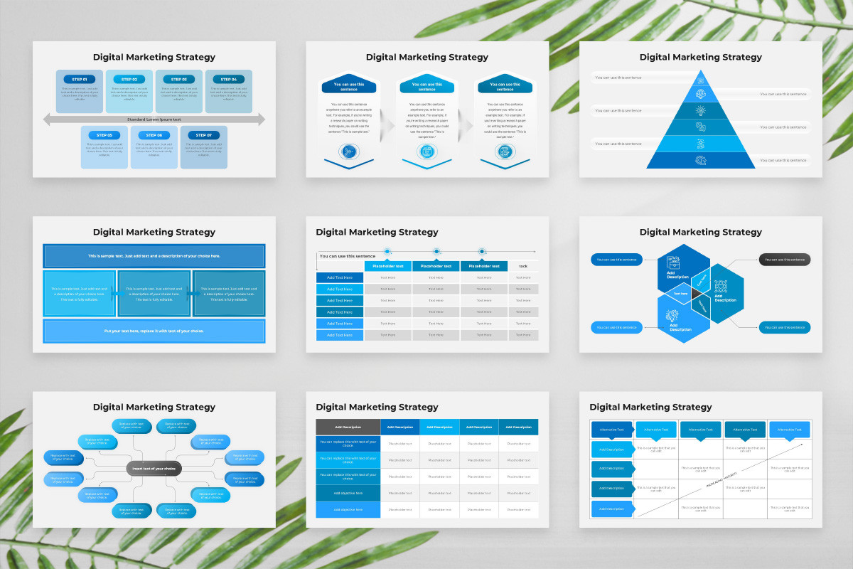 Digital Marketing Strategy Google Slides Template | Nulivo Market