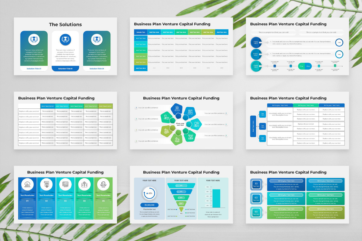 Business Plan Venture Capital Funding Keynote Template | Nulivo Market