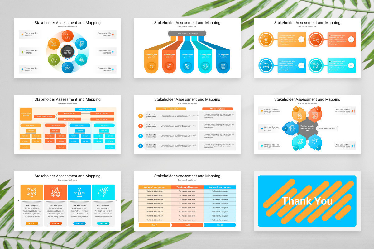 Stakeholder Assessment and Mapping PowerPoint Template | Nulivo Market