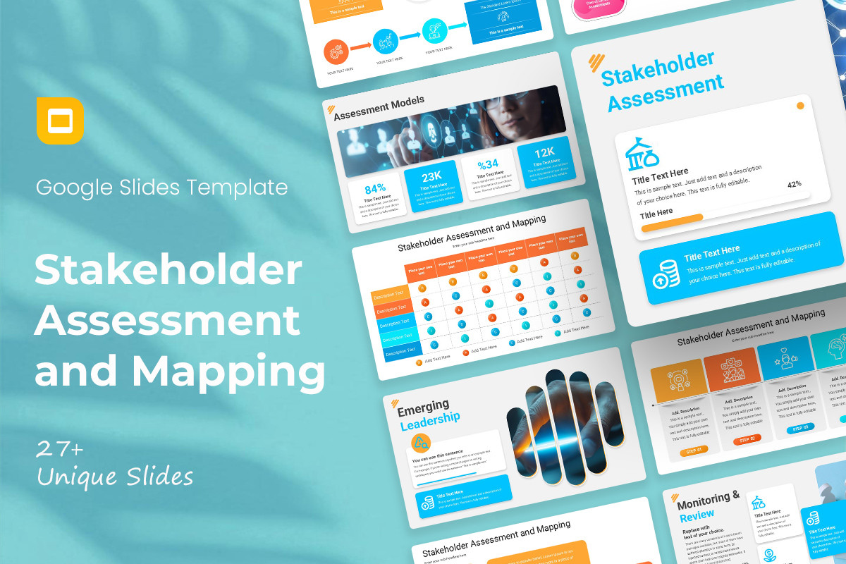 Stakeholder Assessment and Mapping Google Slides Template | Nulivo Market