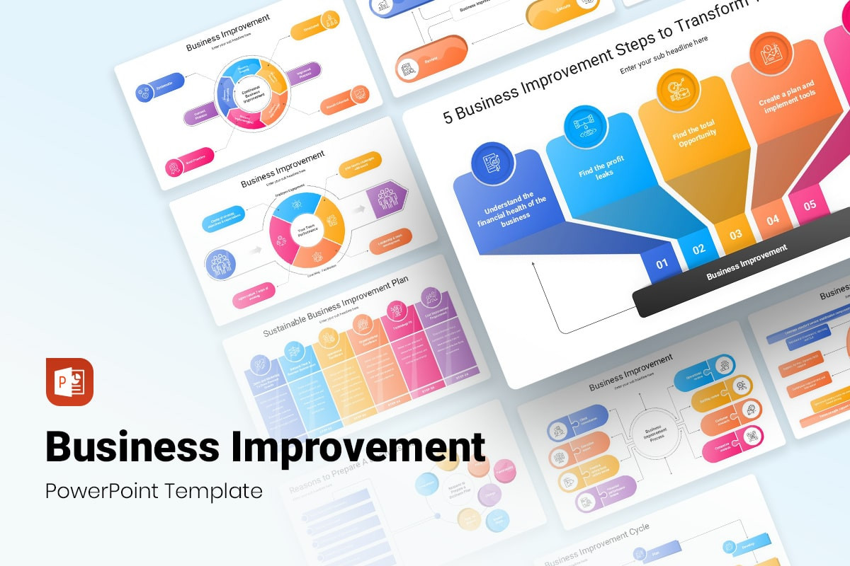 Business Improvement PowerPoint Template | Nulivo Market