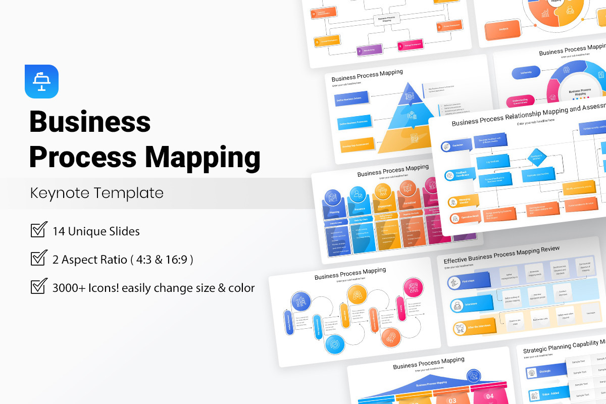 Business Process Mapping Keynote Template | Nulivo Market