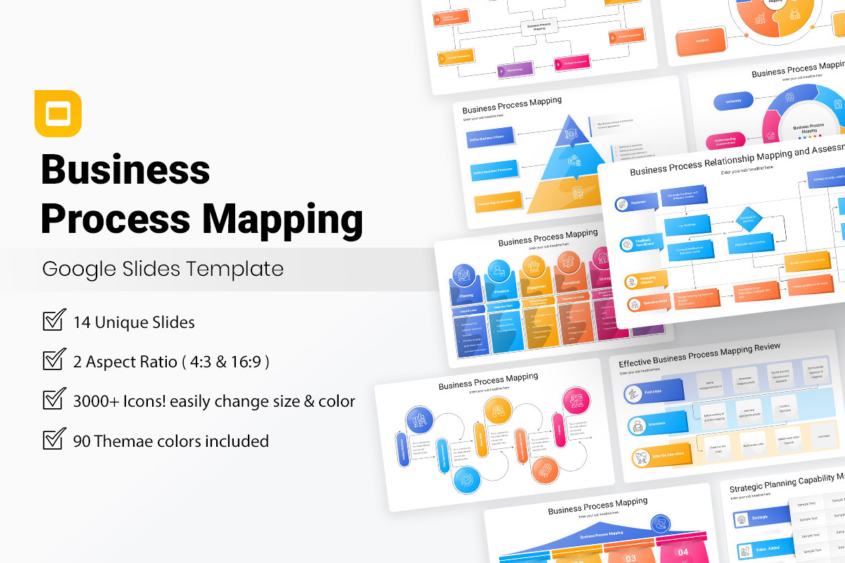 Business Process Mapping Google Slides Template | Nulivo Market