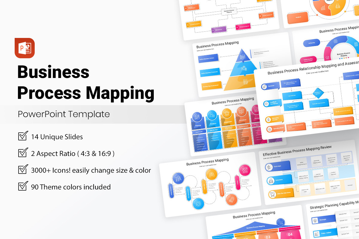 Business Process Mapping PowerPoint Template | Nulivo Market