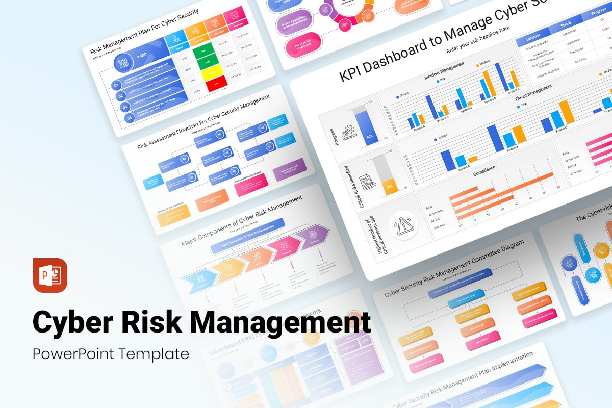 Cyber Risk Management PowerPoint Template | Nulivo Market