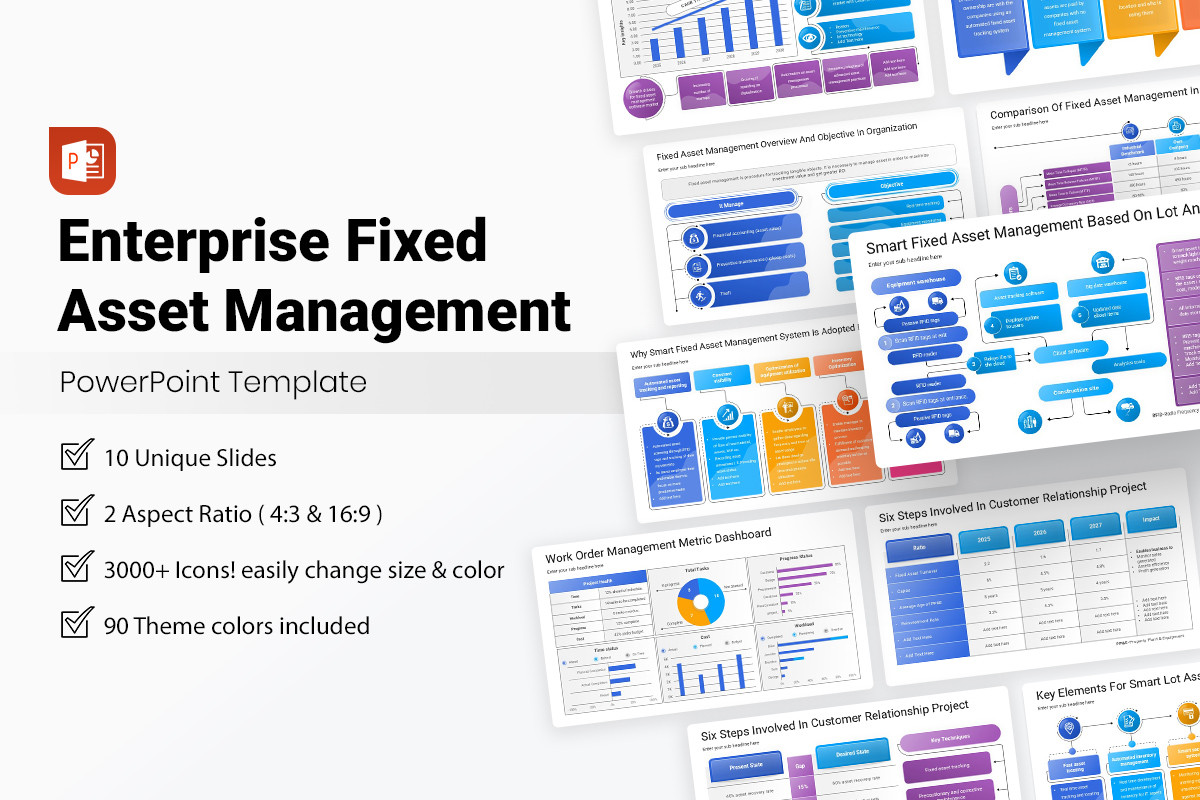 Enterprise Fixed Asset Management PowerPoint Template | Nulivo Market