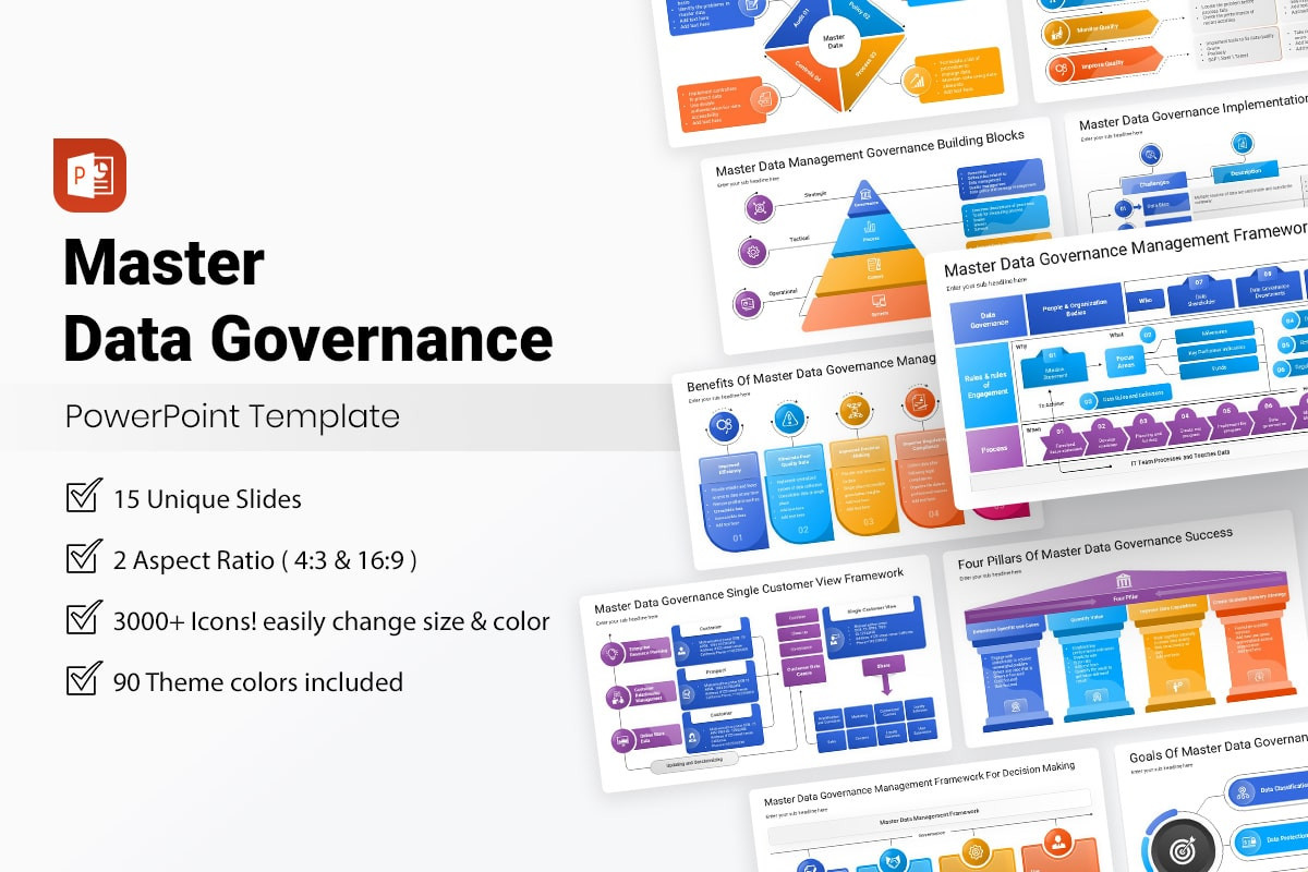 Master Data Governance Presentation PowerPoint Template | Nulivo Market