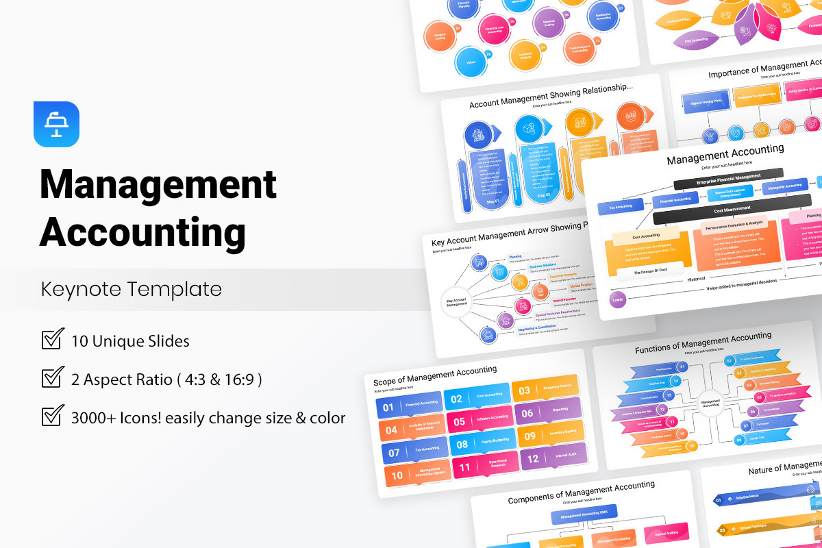 Management Accounting Keynote Presentation Template | Nulivo Market