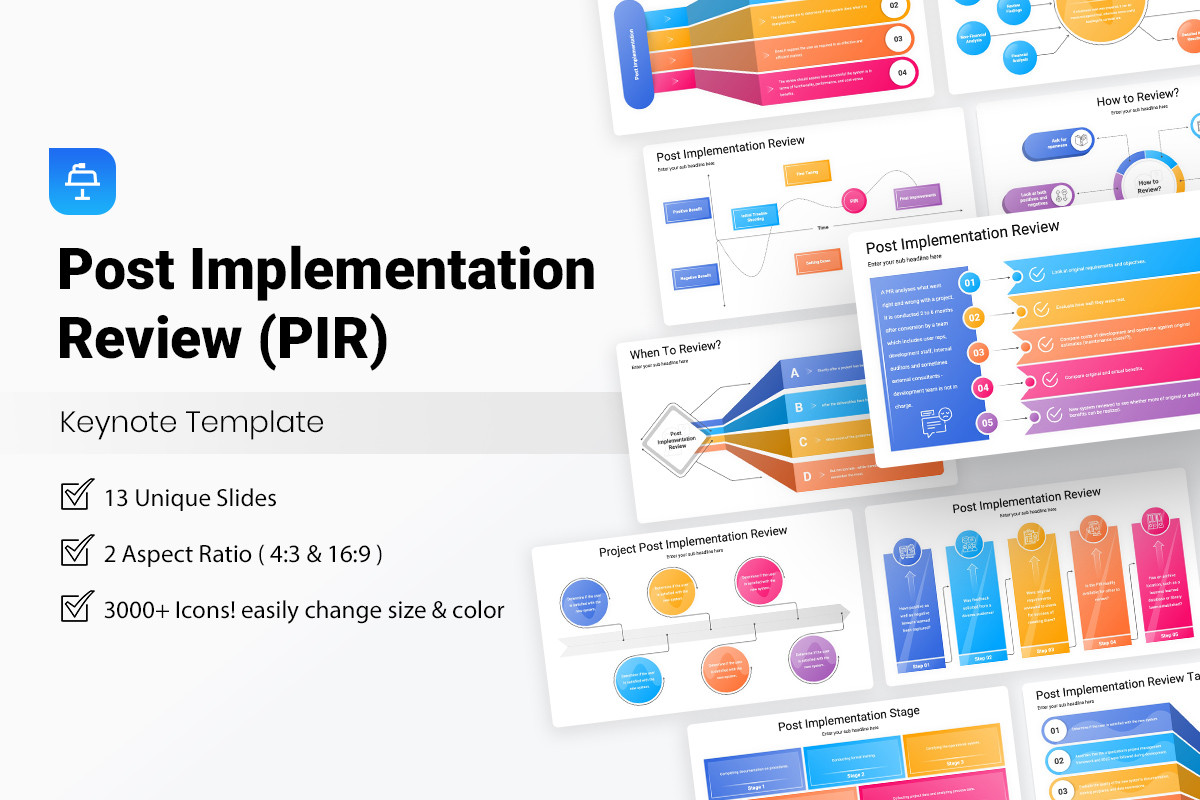 Post Implementation Review (PIR) Keynote Template | Nulivo Market