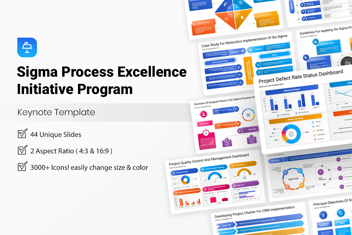 Sigma Process Excellence Initiative Program Keynote Template | Nulivo ...