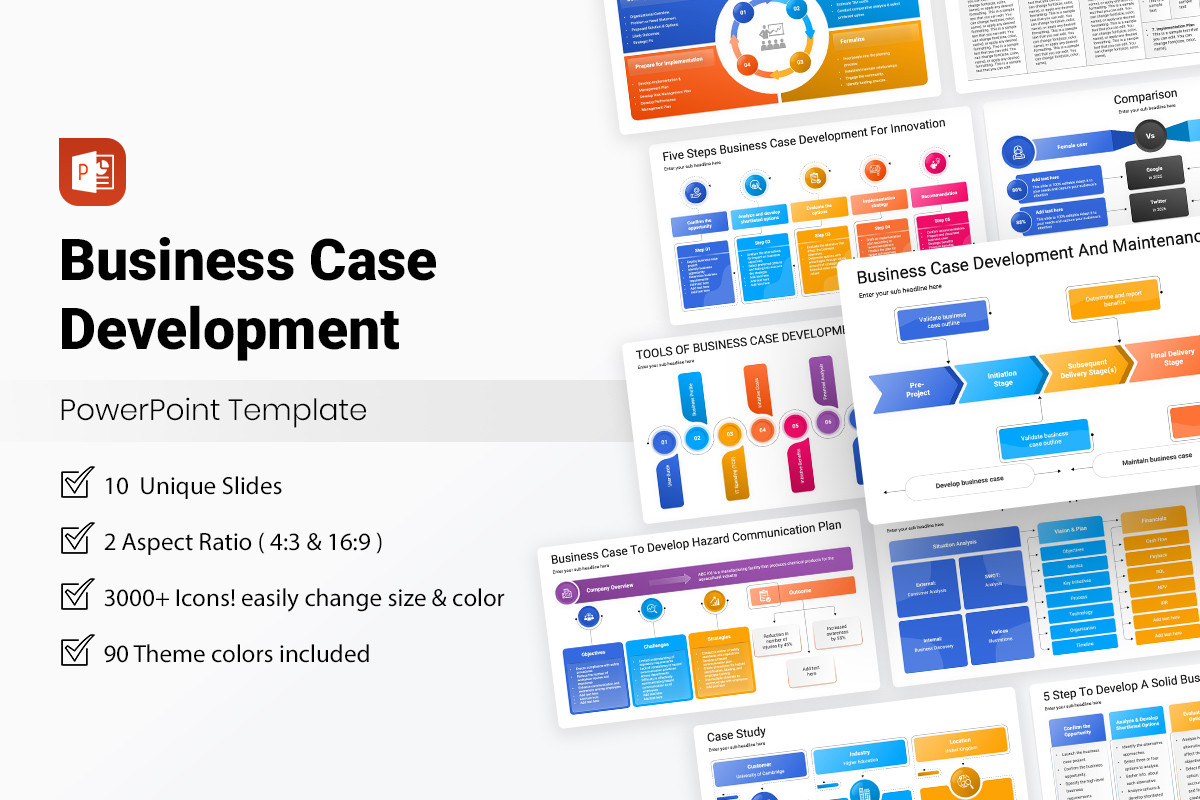 Business Case Development PowerPoint Template | Nulivo Market