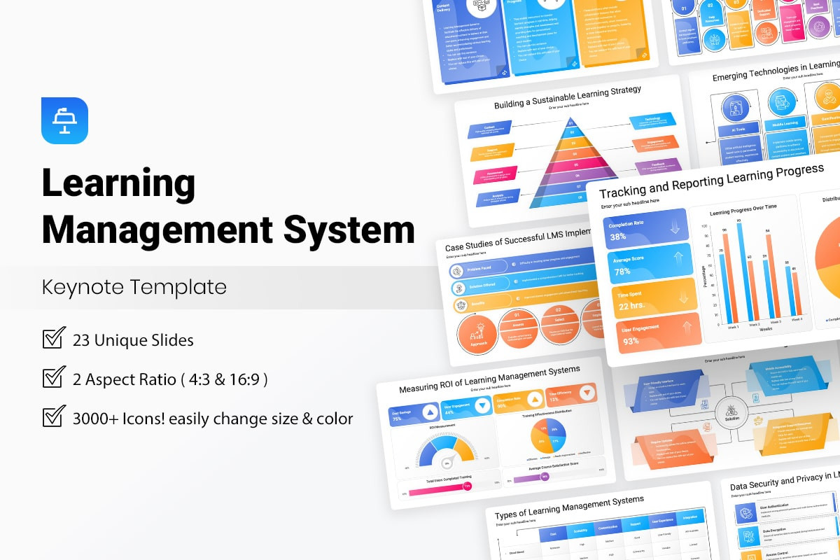 Learning Management System Keynote Template | Nulivo Market