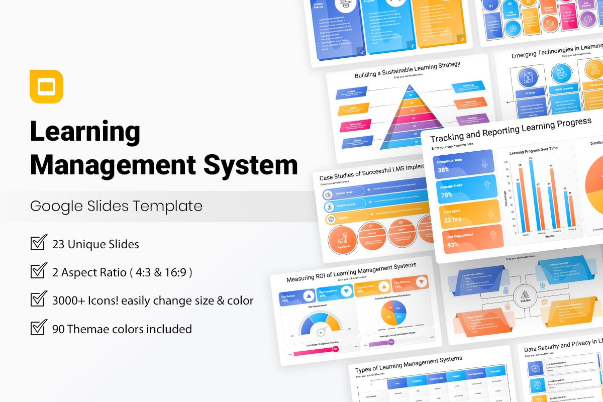 Learning Management System Google Slides Template | Nulivo Market