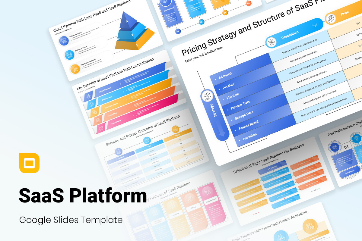 SaaS Platform Google Slides Template | Nulivo Market