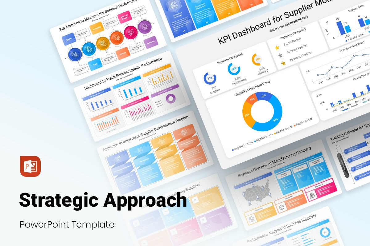 Strategic Approach PowerPoint Template | Nulivo Market