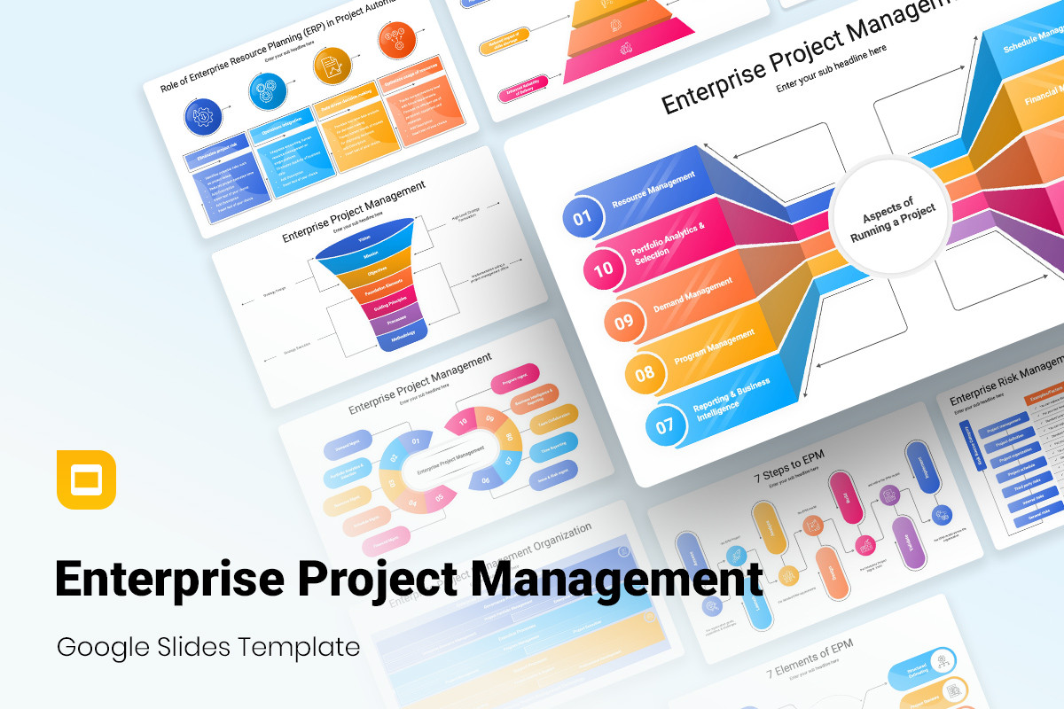 Enterprise Project Management Google Slides Template | Nulivo Market