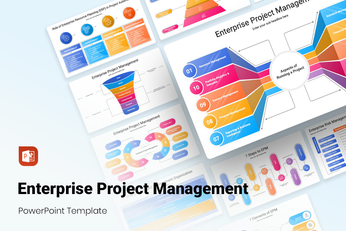 Enterprise Project Management PowerPoint Template | Nulivo Market