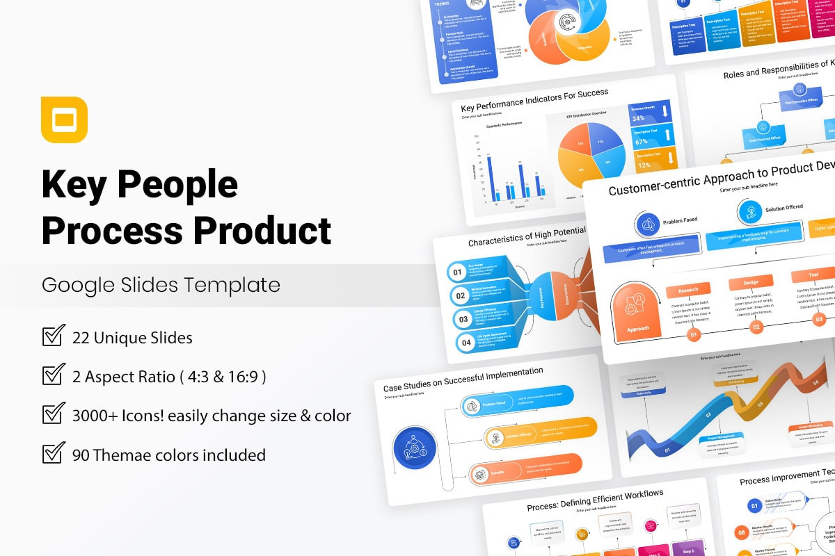 Key People Process Product Google Slides Template | Nulivo Market